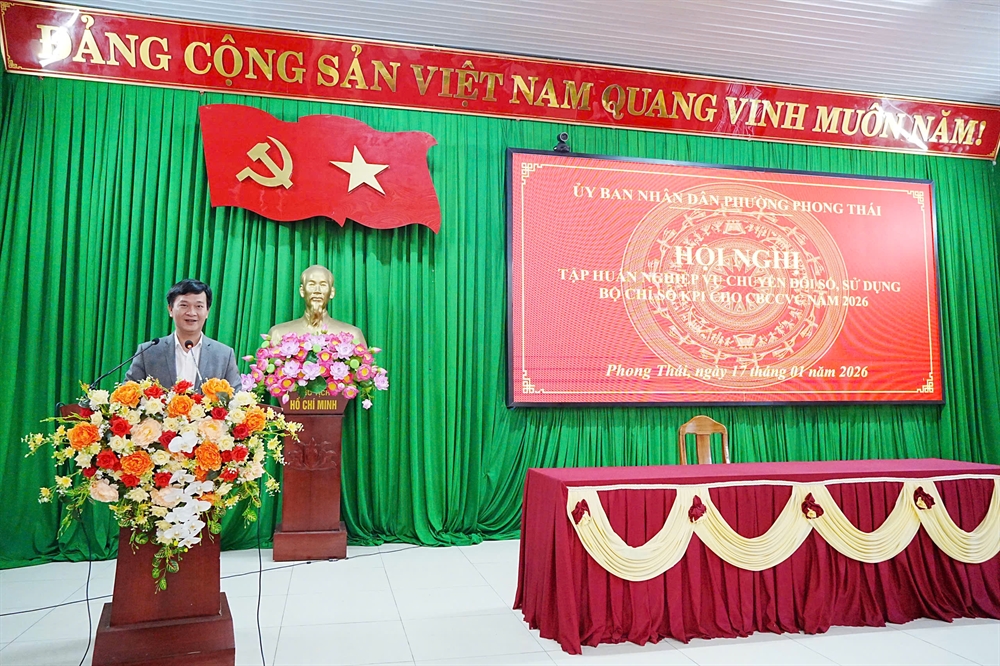 Phong Thái: Tập huấn nghiệp vụ Chuyển đổi số, sử dụng bộ chỉ số KPI năm ...